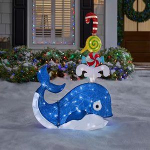 Home Accents Holiday | Holiday | 42 In Whale Candy Led Christmas Light ...